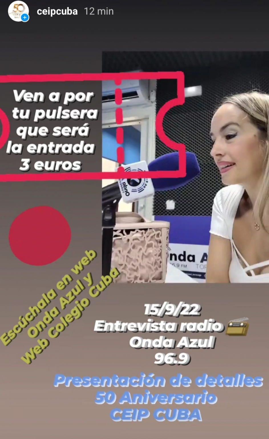 ENTREVISTA DE RADIO ONDA AZUL – Colegio Cuba